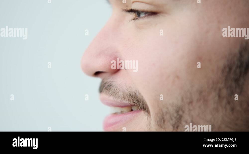 Man face profile smiling Stock Videos & Footage - HD and 4K Video Clips ...