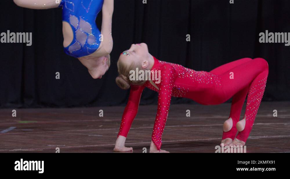 Artistic gymnastics dancing girls Stock Videos & Footage - HD and 4K ...