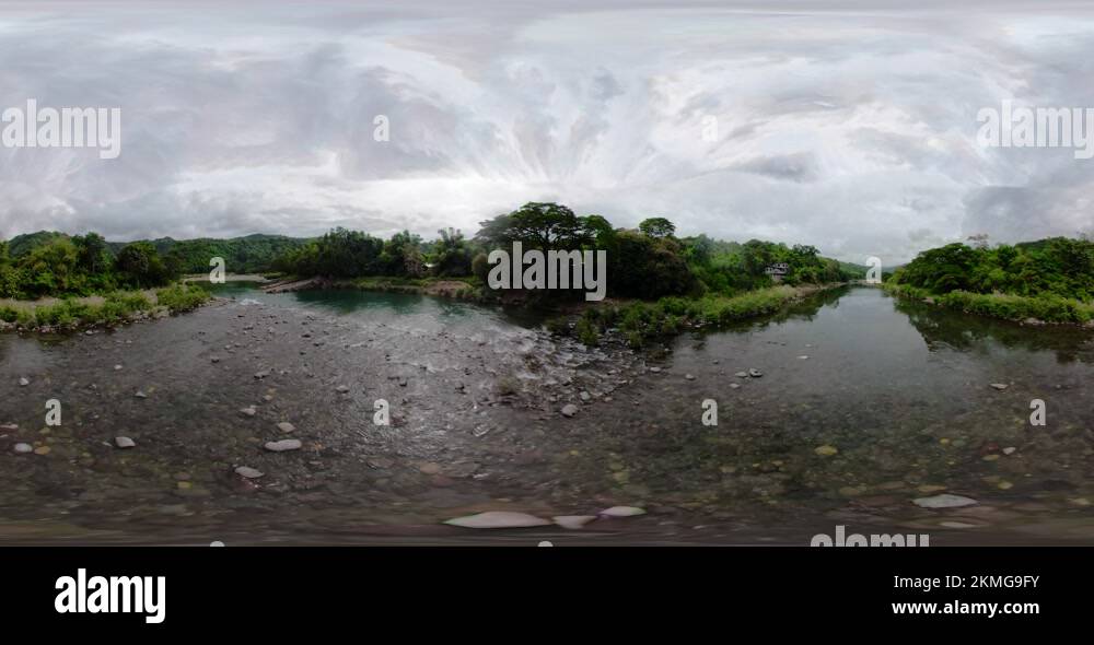 Rive in the jungle, Philippines, Luzon. VR 360 Stock Video Footage - Alamy