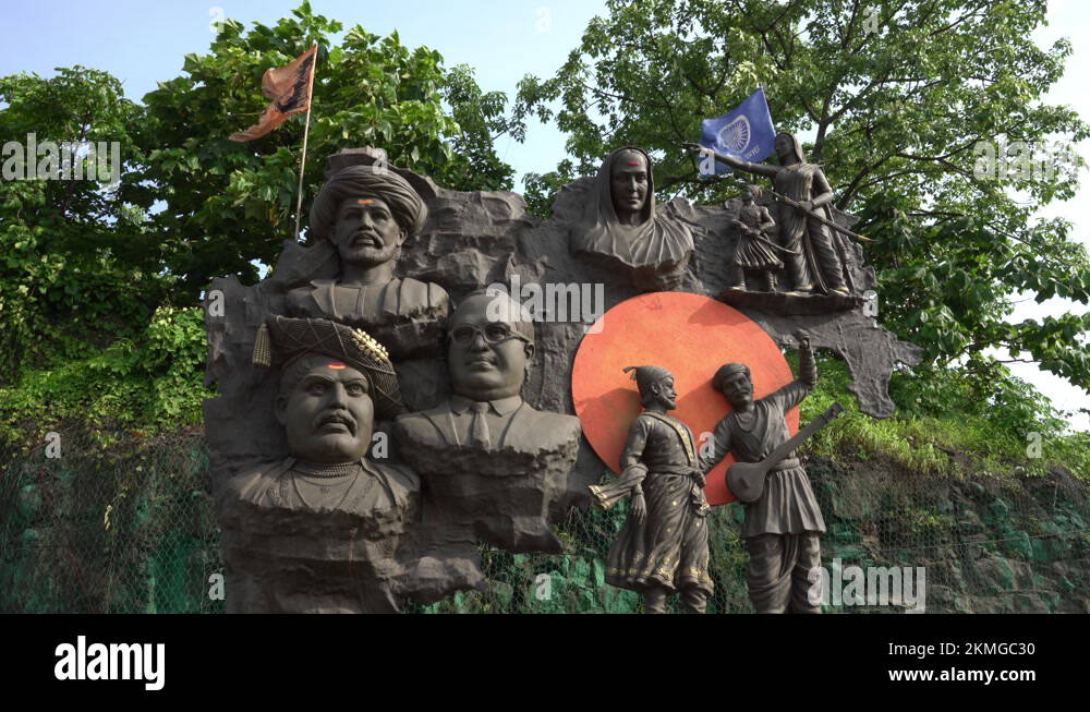 Statue of a famous Indian historical leaders , Mumbai, India Stock ...