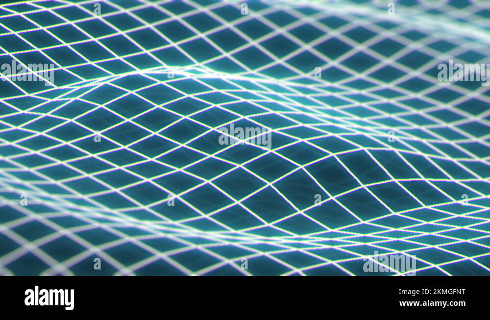 4K Sonar Wave Scan WireFrame Rotation Close Up Loop Animation Stock ...