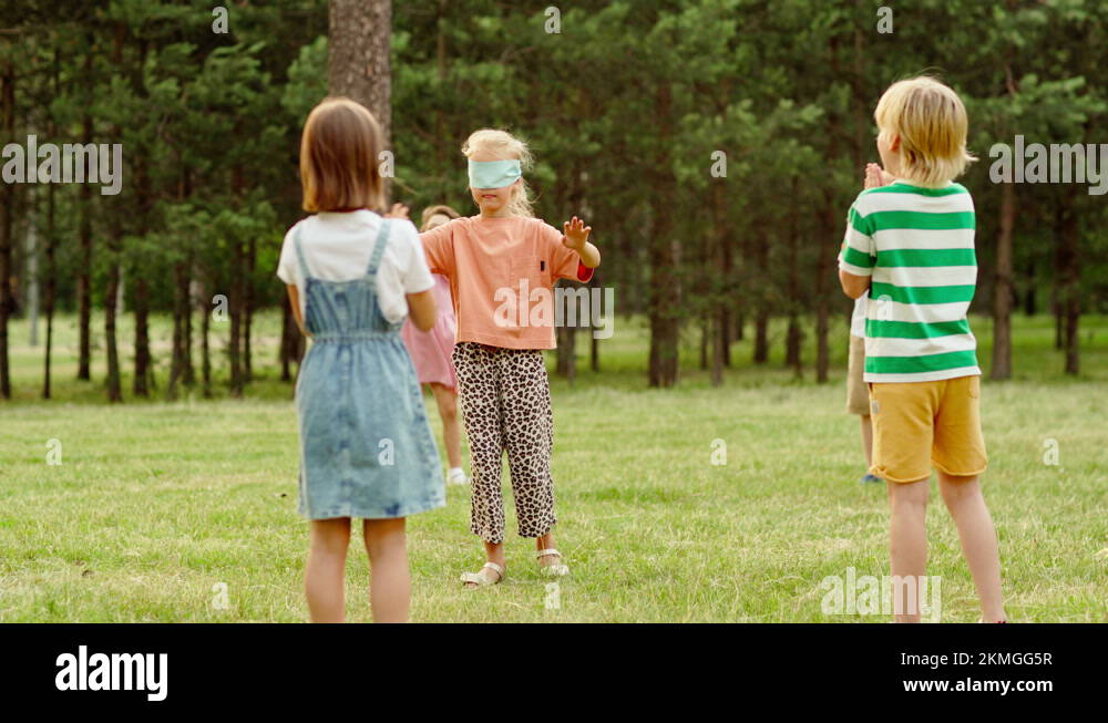 Children playing blind mans buff Stock Videos & Footage - HD and 4K ...