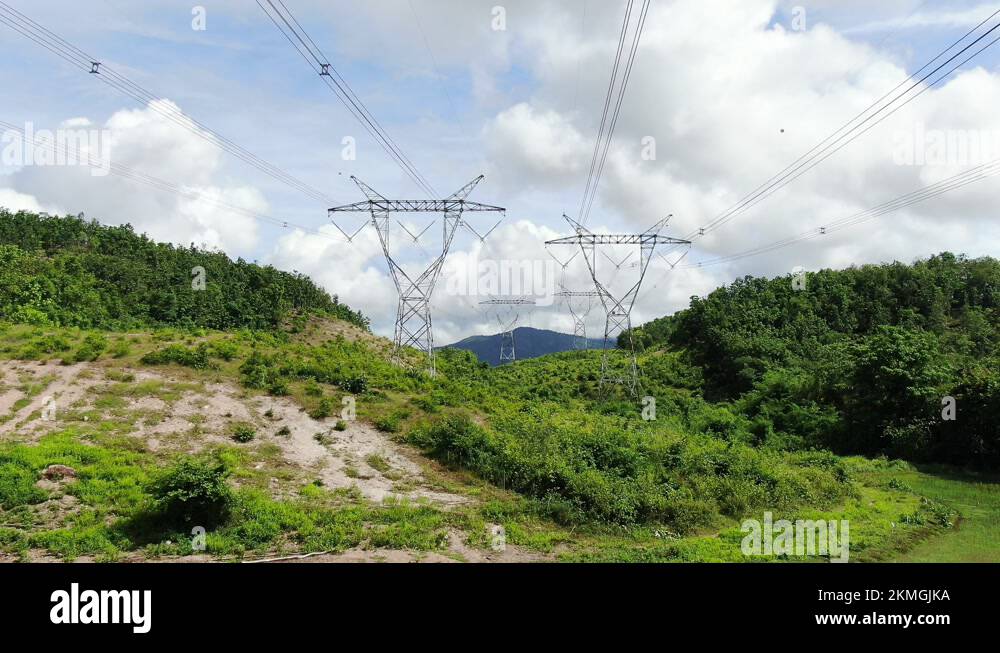 Transmission lines through the forest Stock Videos & Footage - HD and ...