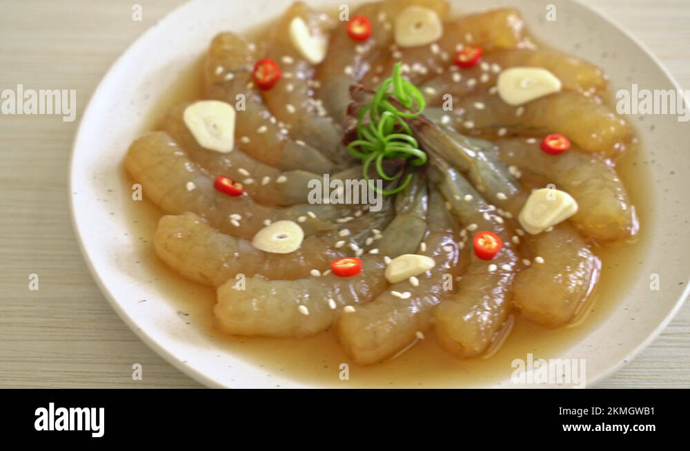 Korean Style Pickled Prawns or Korean Soy Sauce Pickled Shrimp - Asian ...