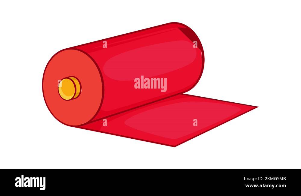 Red fabric roll icon Stock Videos & Footage - HD and 4K Video Clips - Alamy