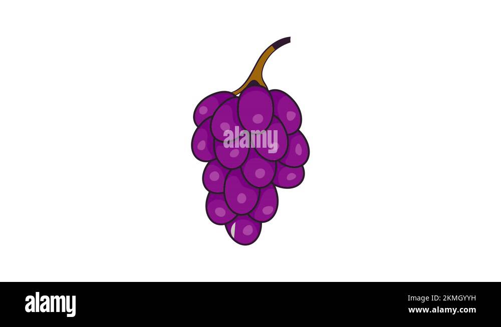 Cartoon bunch grape wine icon Stock Videos & Footage - HD and 4K Video ...