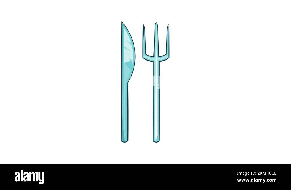 Fork knife icon cartoon Stock Videos & Footage - HD and 4K Video Clips ...
