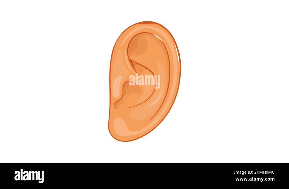 Ear icon animation Stock Video Footage - Alamy