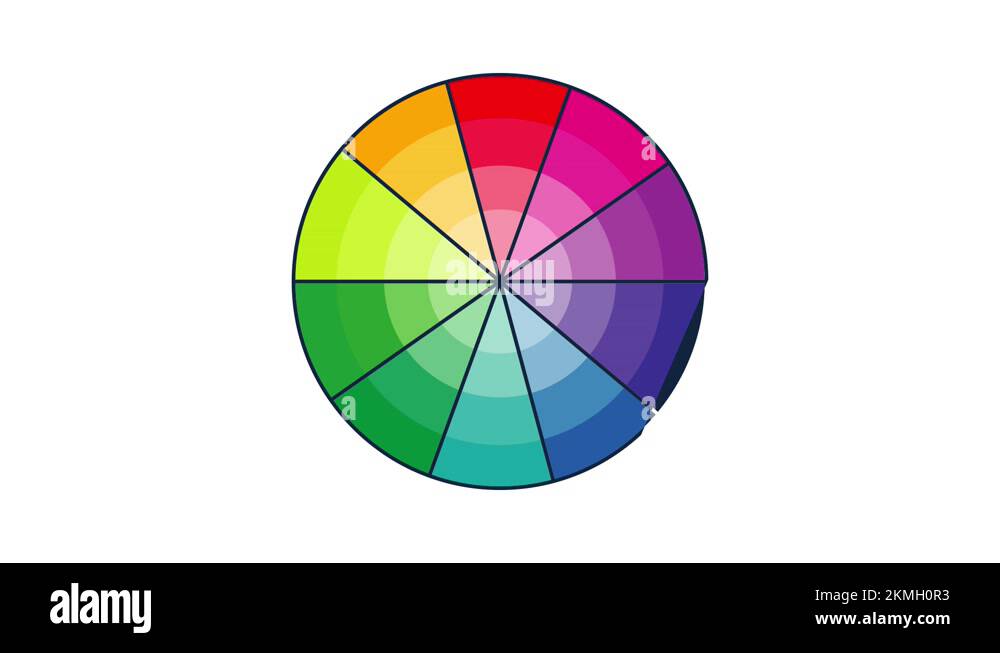 Color wheel chart Stock Videos & Footage - HD and 4K Video Clips - Alamy