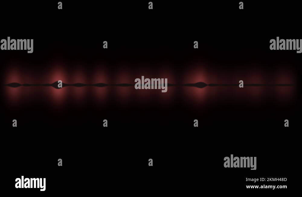 Pulsating Waveform. Black Spectrum Of Sound Power, Frequency Wave Animation Stock Video Footage ...