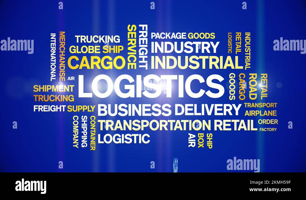 Logistics animated word cloud,design animation kinetic typography ...