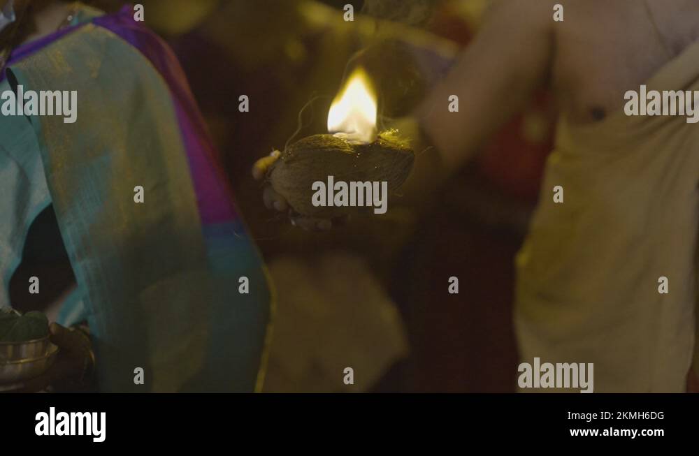 Coconut puja Stock Videos & Footage - HD and 4K Video Clips - Alamy