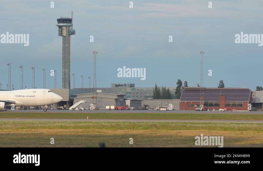 huge cargo airplane boeing 747 cargo airlines cal jumbo jet taxiing on ...