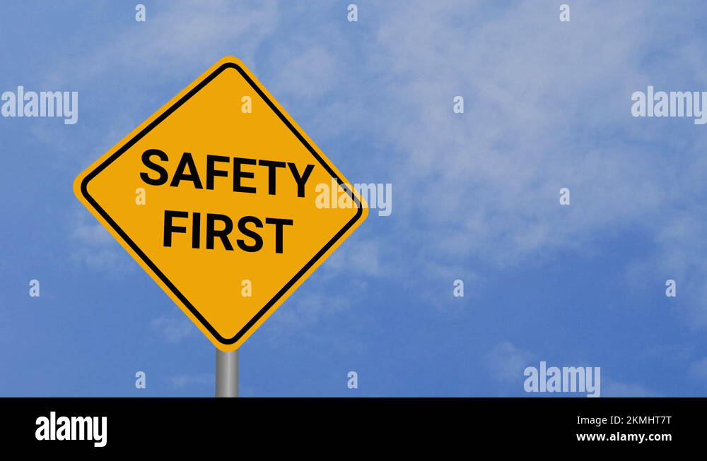 Safety first road sign Stock Videos & Footage - HD and 4K Video Clips - Alamy