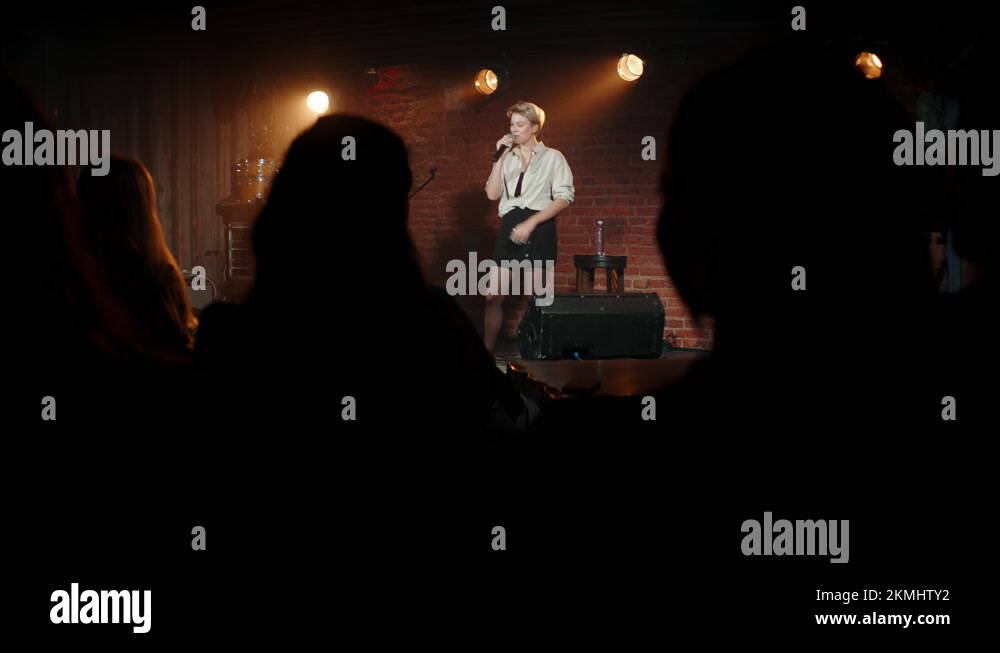 Female comedian on stage Stock Videos & Footage - HD and 4K Video Clips ...