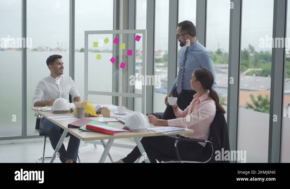 Brainstorming of engineers. Construction engineering conceptual Stock ...