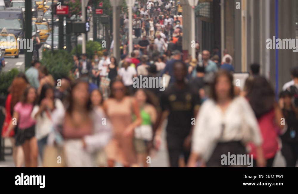 Crowd of people wearing mask masks walking street city coronavirus ...