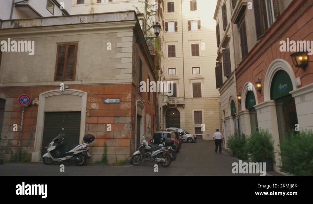 Valle Theater Square or Largo del Teatro Valle in Rome, Italy. Real ...