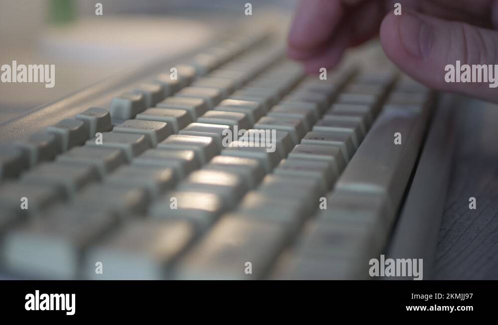 Close Up Shooting with a Keyboard and a Computer Programmer Typing a Code Line Stock Video ...