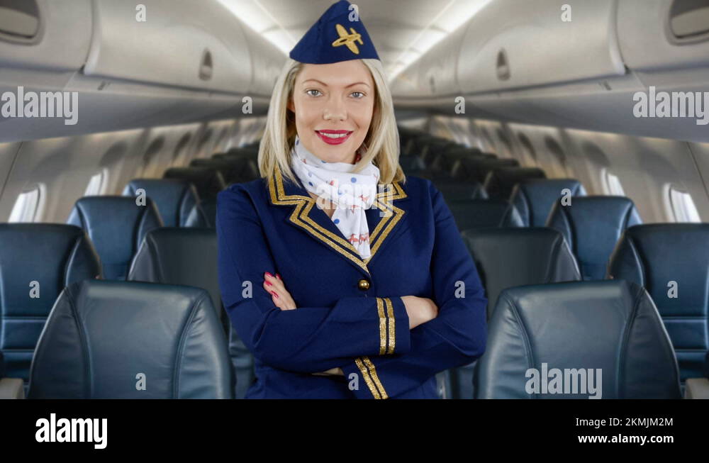 Smiling female cabin crew Stock Videos & Footage - HD and 4K Video ...