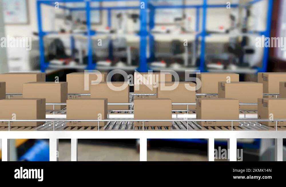 Animation boxes moving in warehouse Stock Videos & Footage - HD and 4K ...