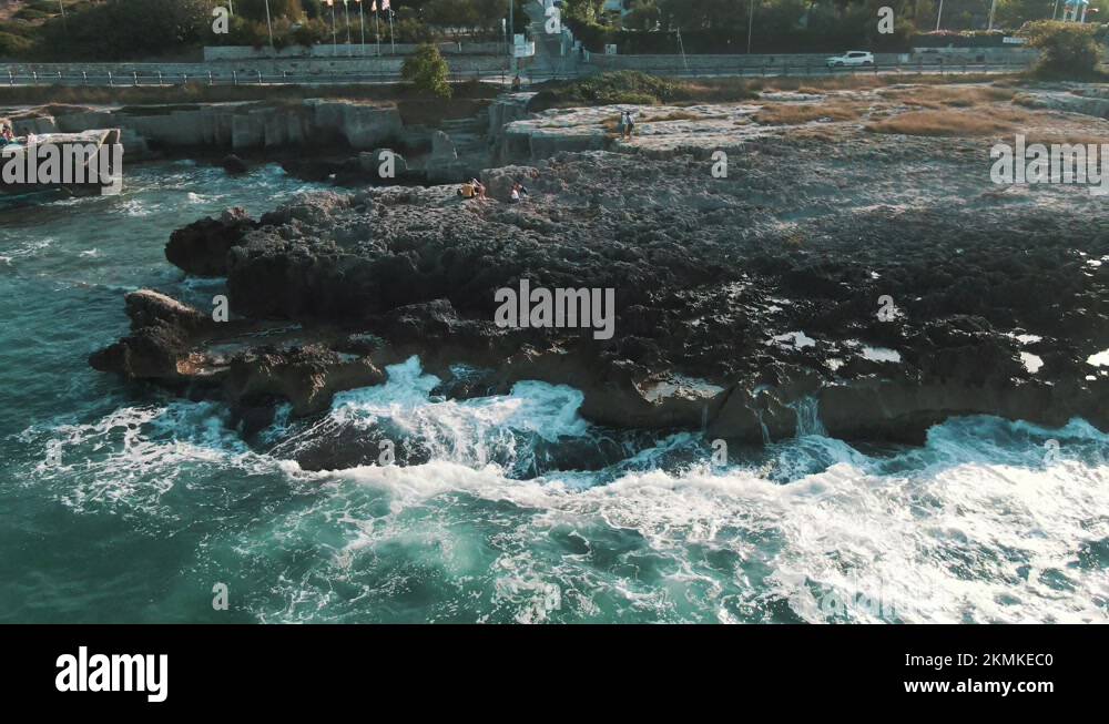 Ruins on the coastal cliffs Stock Videos & Footage - HD and 4K Video ...