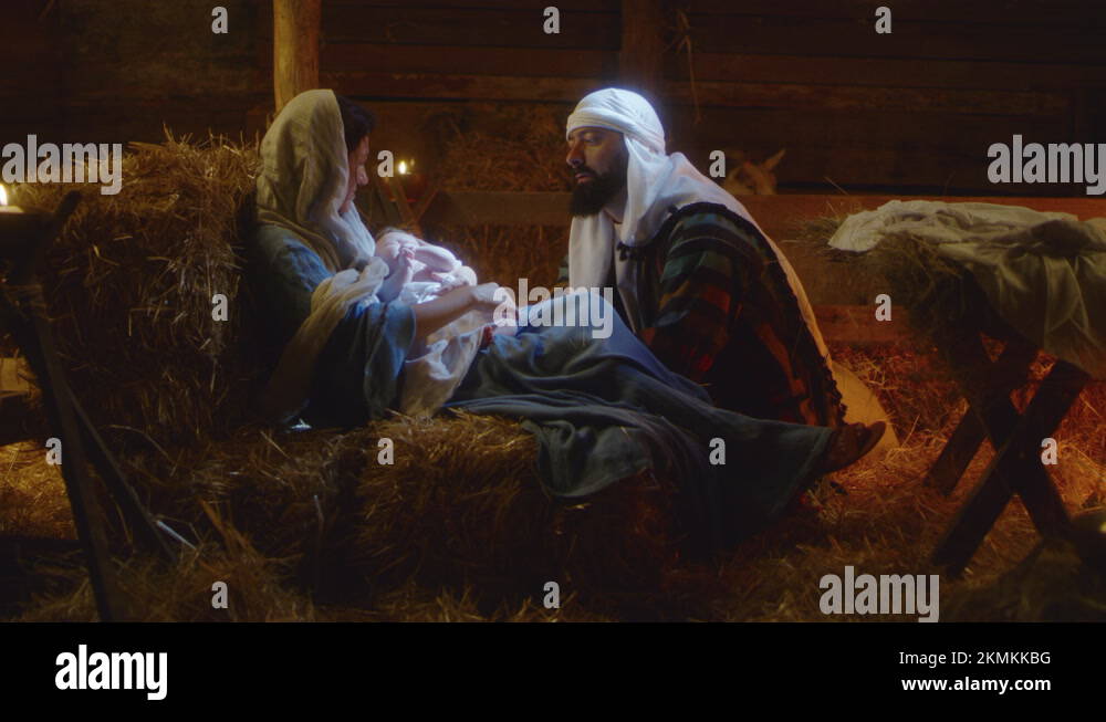 Joseph infant jesus at birth Stock Videos & Footage - HD and 4K Video ...