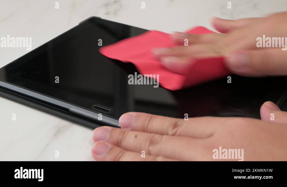 Cleaning tablet screen microfiber cloth Stock Videos & Footage - HD and ...