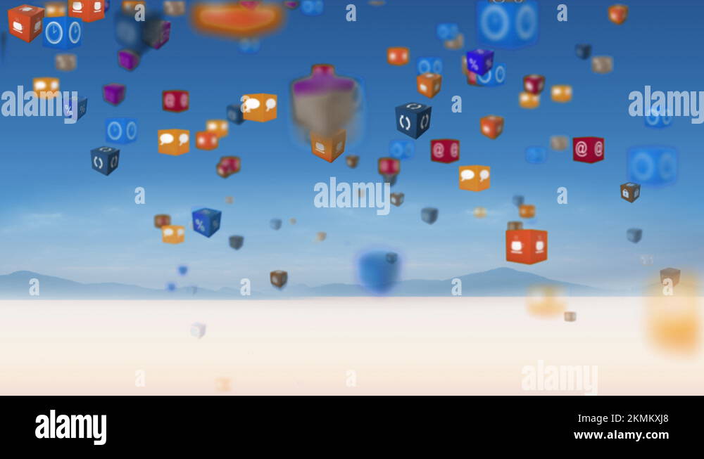 Animation digital online icons floating Stock Videos & Footage - HD and ...