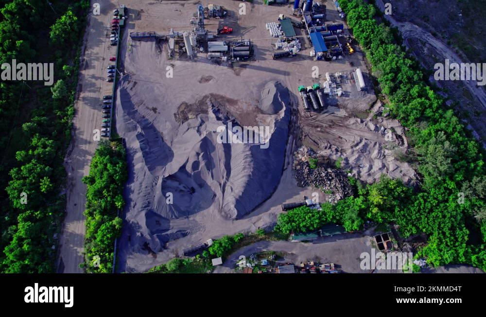 Open-pit mine showing the industrial exterior mining quarry Stock Video ...