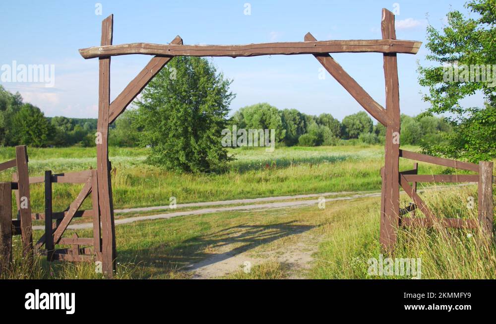 Brown wooden gates Stock Videos & Footage - HD and 4K Video Clips - Alamy