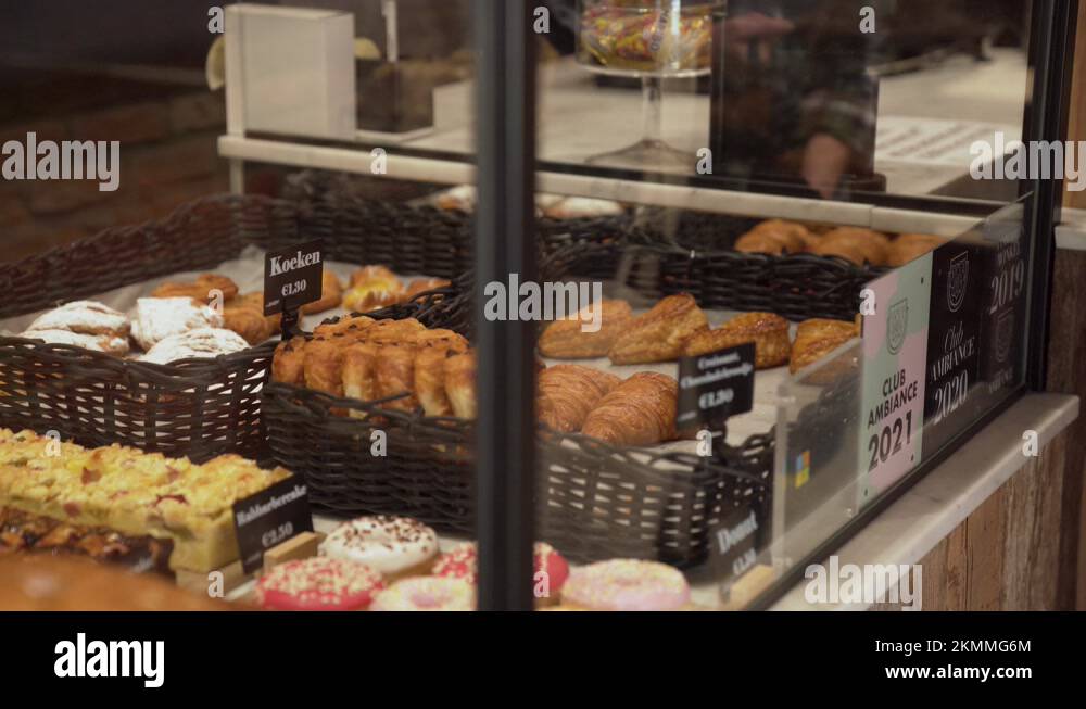 Bread at typical Belgium bakery Stock Video Footage - Alamy