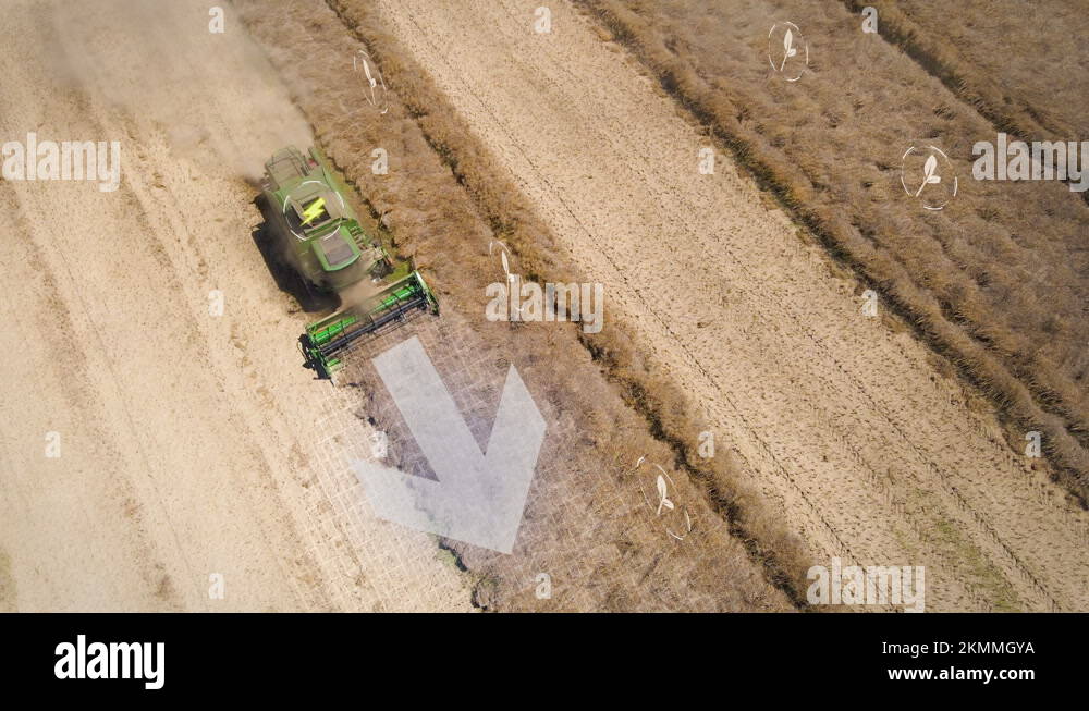 Automated Smart Agriculture Technology Future Food Harvesting