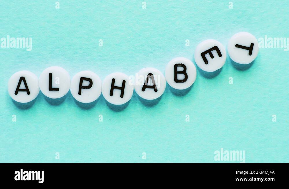 alphabet word abc text education gif cubes letters Stock Video Footage ...
