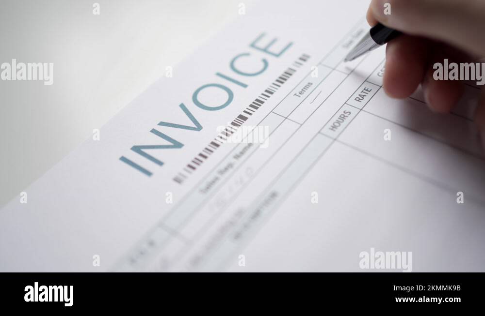 Invoice bill template vector Stock Videos & Footage - HD and 4K Video ...
