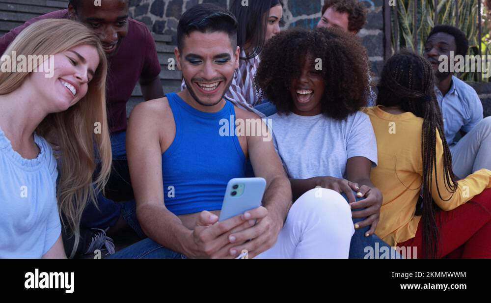 Mobile happy people Stock Videos & Footage - HD and 4K Video Clips - Alamy