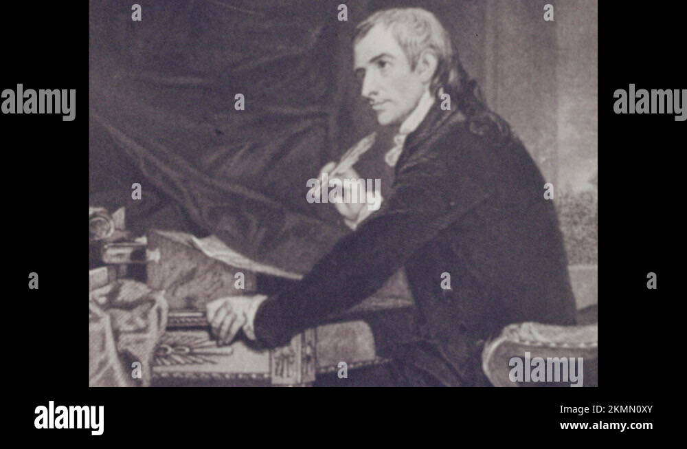 1970s: Illustration of Francis Hopkinson. Illustration of people with ...