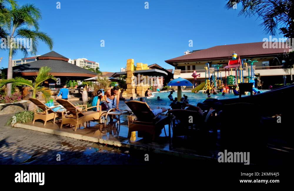 Scene at a section of a popular themed swim resort in Mandaue City ...