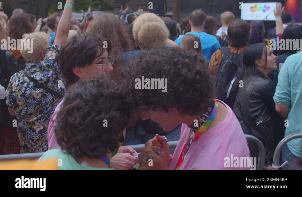 Lgbt people talk festival. Exchange messages and emotions attention ...