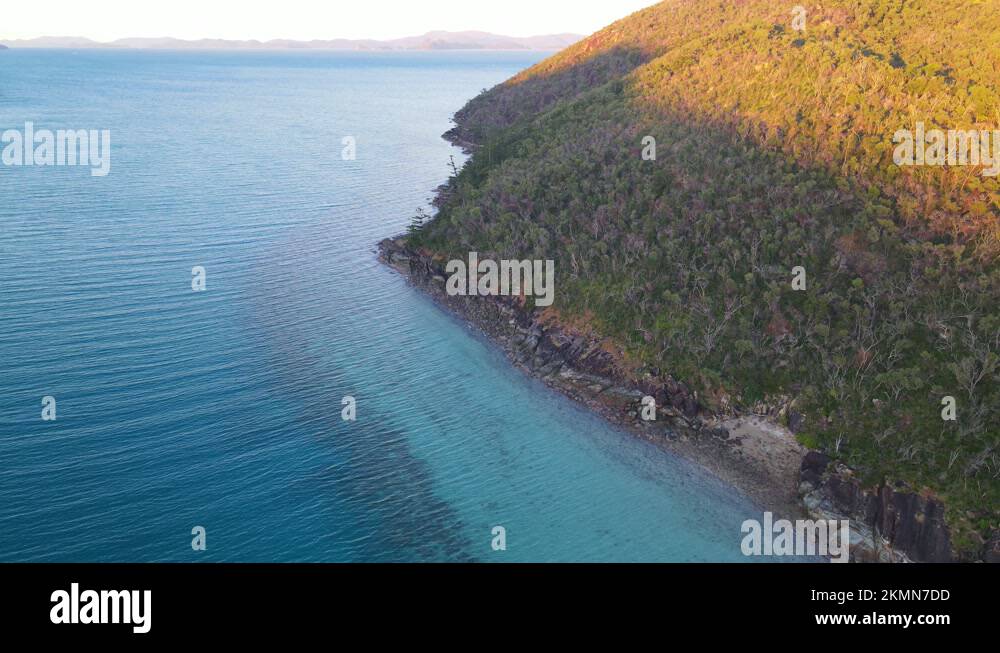 Lush Green Forest At The Hillside Of Hook Island - Nara Inlet At Stock ...