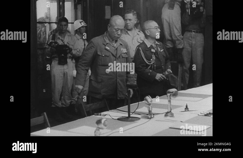Philippines 1940s: Japanese commander enters building. Commander sits ...
