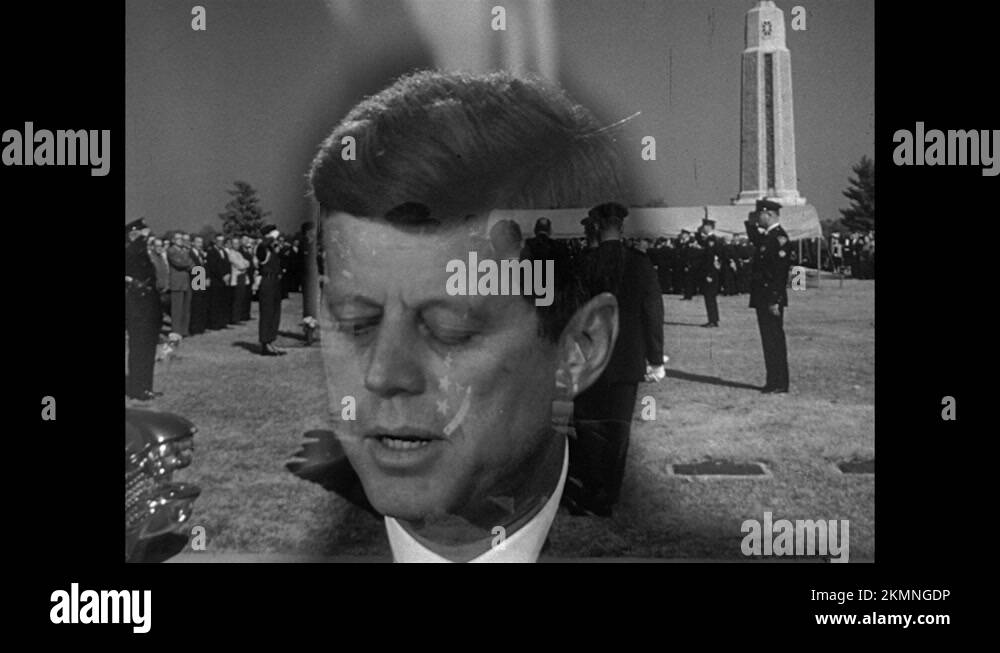 1940s: John F. Kennedy gives speech, images of military funeral ... 1940s: John F. Kennedy gives speech, images of military funeral ...