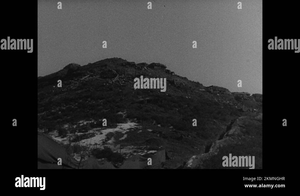 1940s: Military stronghold built into mountainside, lookouts, holes ...