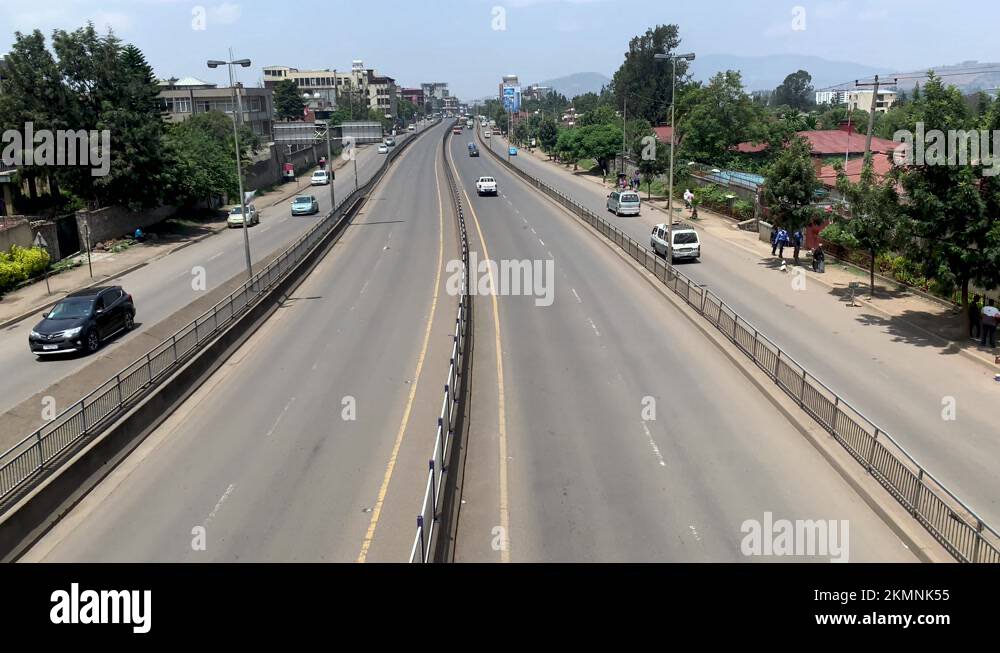 vanishing point road in addis ababa, can be used for vfx, visual effect ...