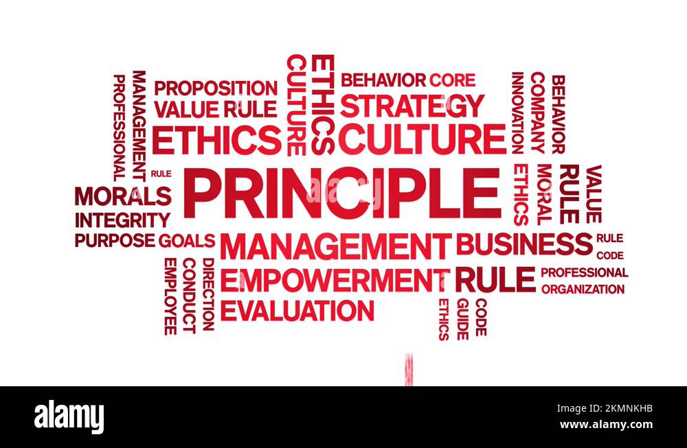 Principle animated word cloud,design animation kinetic typography ...