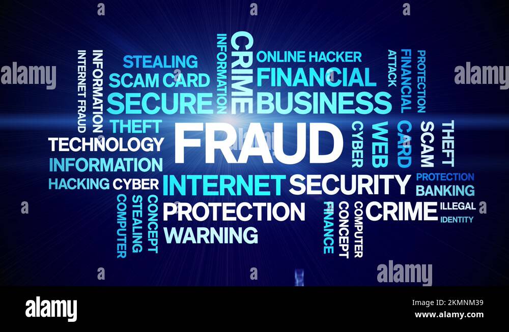 Fraud animated word cloud,design animation kinetic typography seamless ...