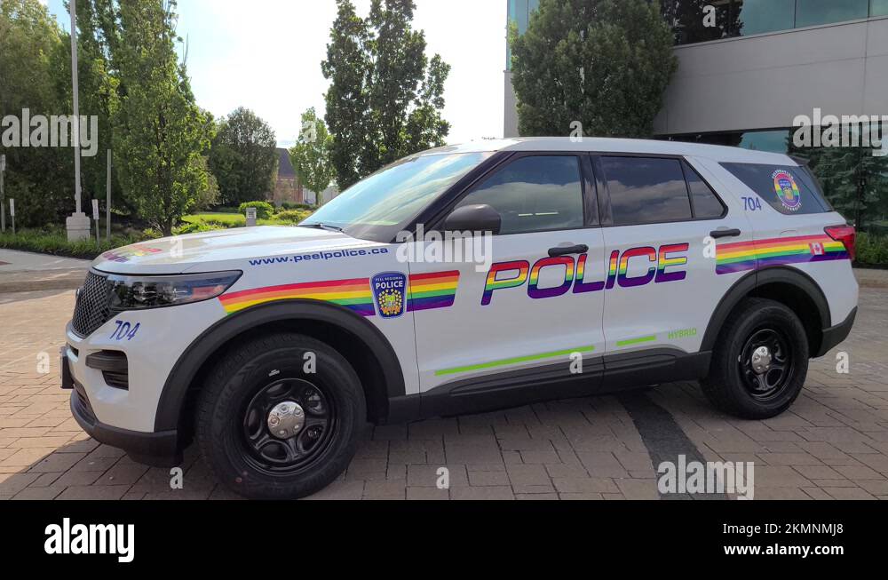 The side view and close up of a police car Stock Videos & Footage - HD ...