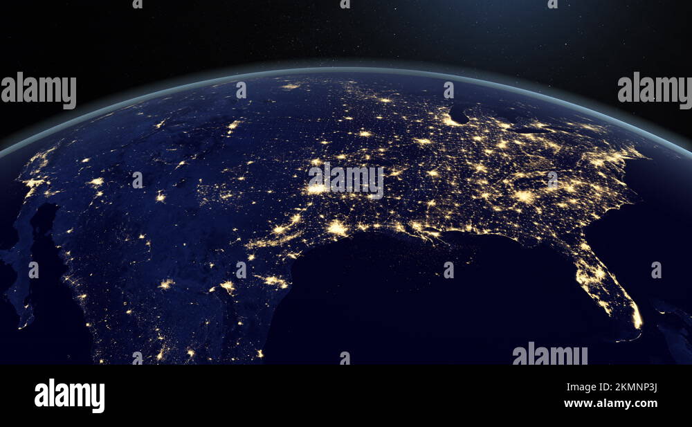 North america map night Stock Videos & Footage - HD and 4K Video Clips ...