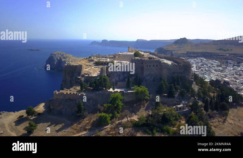 Acropolis lindos aerial Stock Videos & Footage - HD and 4K Video Clips ...