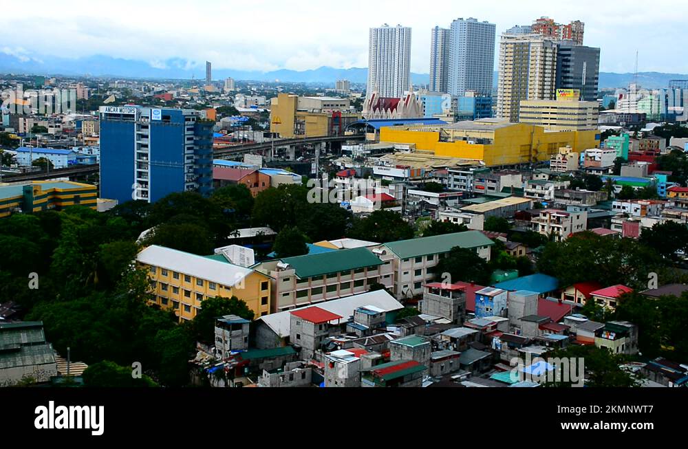QUEZON CITY, PH - DECEMBER 26 - Urban overview during daytime on December Stock Video Footage ...